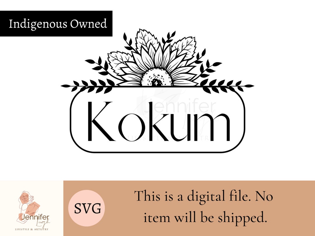 Indigenous Kokum SVG Native Digital Download - Etsy