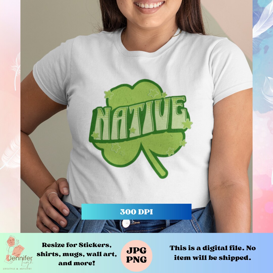 Indigenous Shamrock Native St Patricks Jpg Png Native Digital Download ...