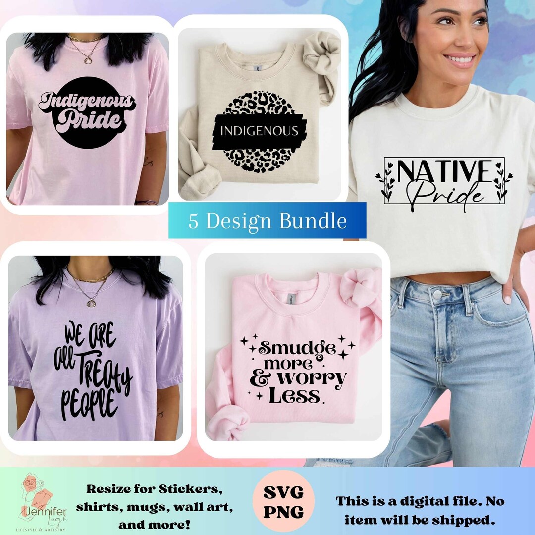 Indigenous SVG PNG Bundle Native Instant Downloads for Cricut, Vinyl ...