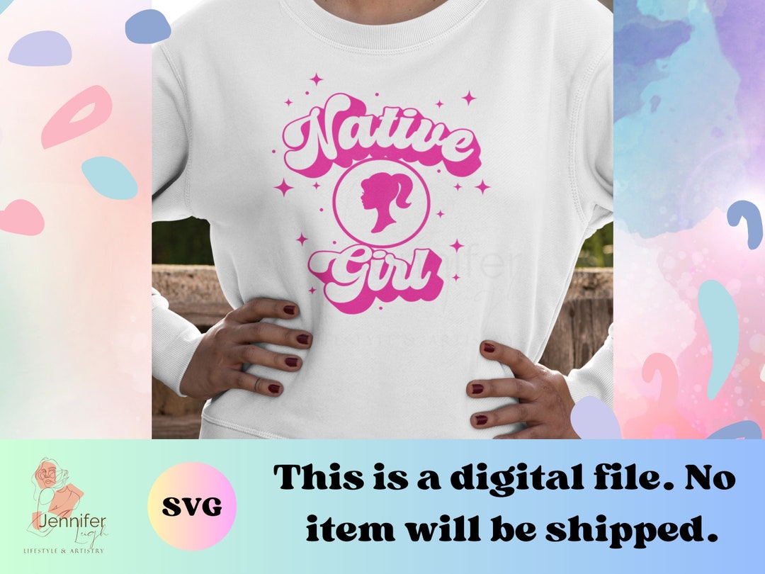 Indigenous Native Girl SVG PNG Native Digital Downloads for Shirts ...