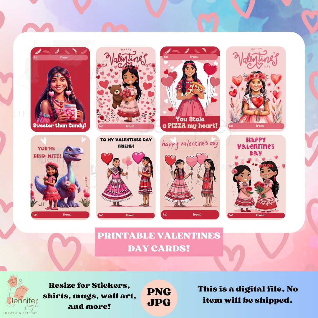 Indigenous Valentines PDF Design Bundle Native American Designs for ...