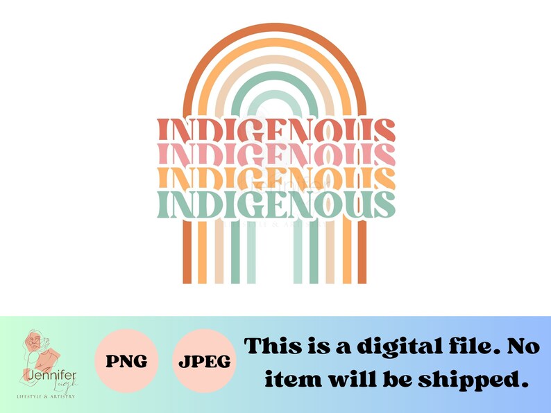 Indigenous Rainbow Png Jpeg Native Digital Download for Printable Art ...