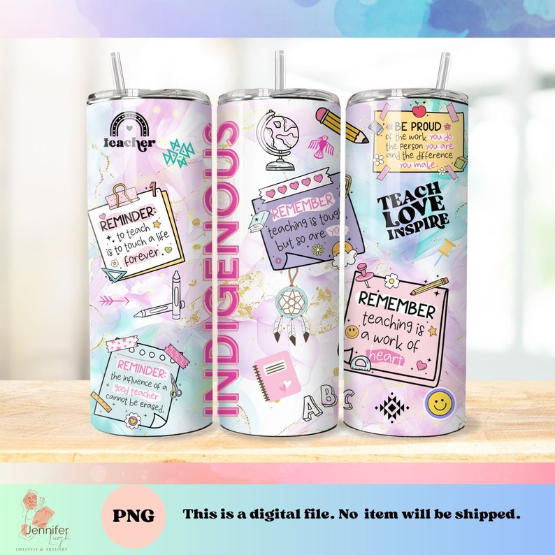 Indigenous Teacher Affirmations Jpg Png Native Designs Instant Download ...