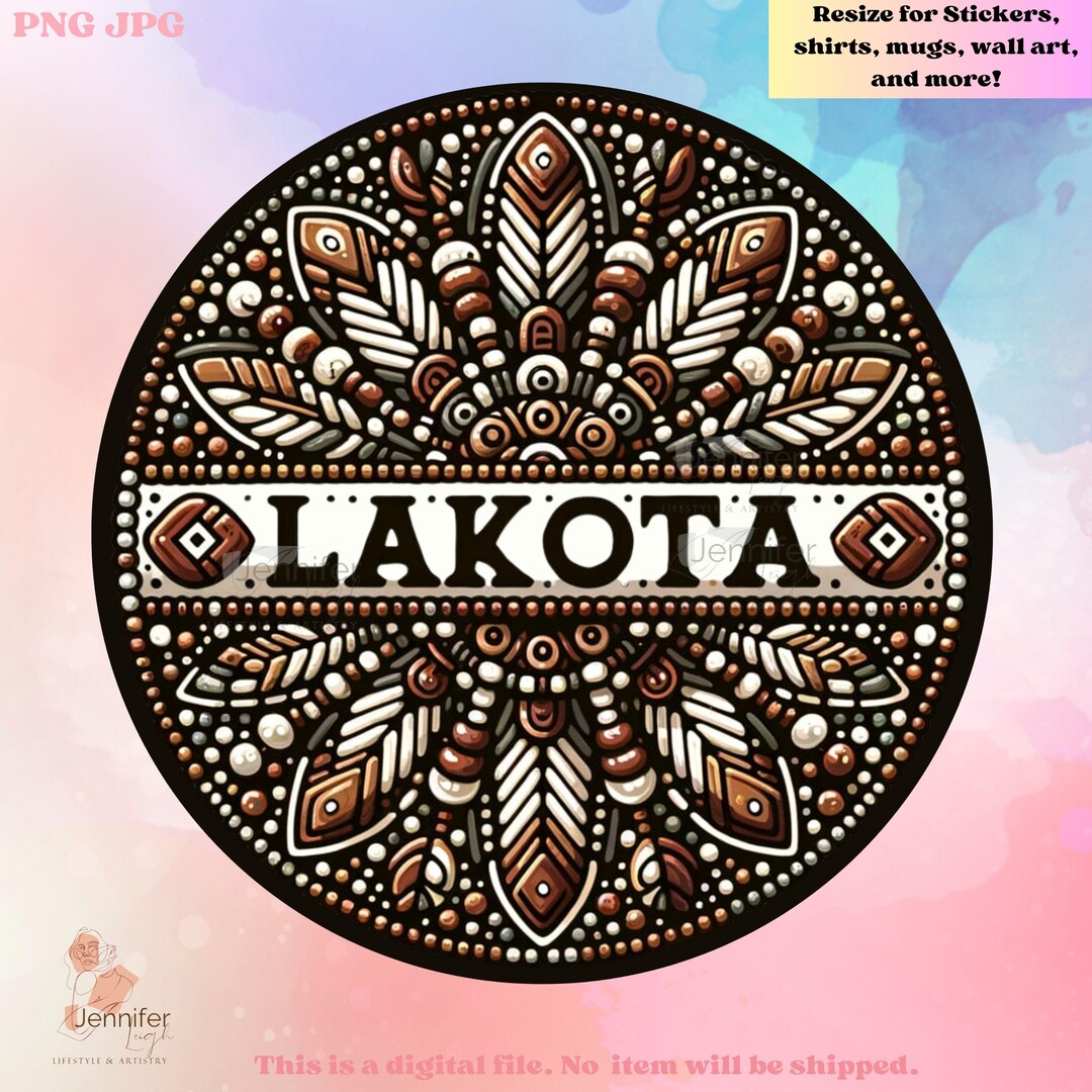Lakota Indigenous PNG Native Instant Download for Wall Art, Printable ...
