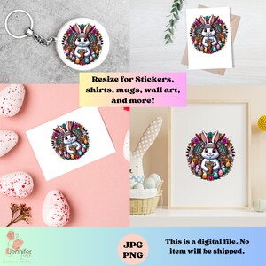 Indigenous Easter Bunny Jpg Png Native Digital Download, Printable Art ...