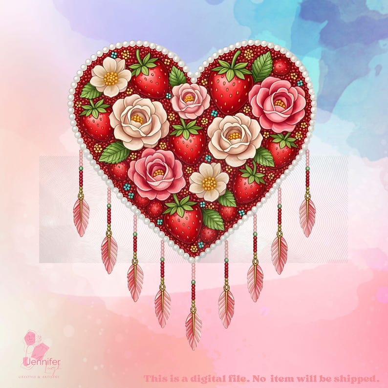 Indigenous Heart Jpg Png Native Digital Download Sublimation Design ...