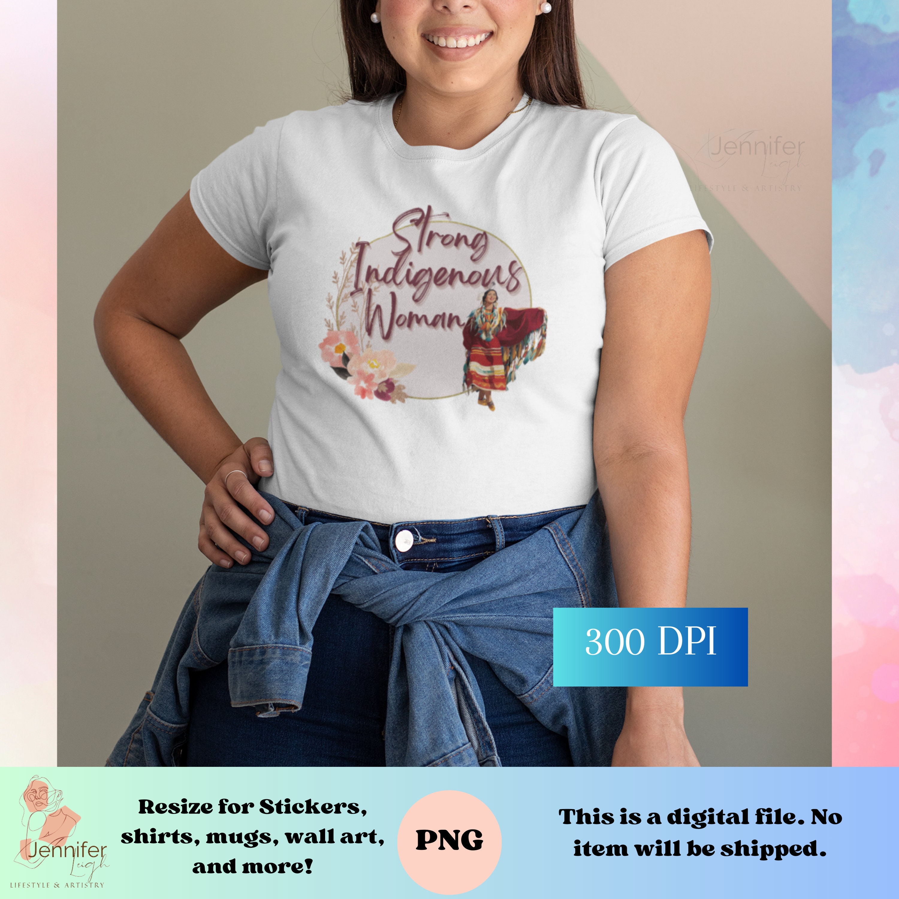 Strong Indigenous Woman Png Jpeg Native Designs Digital Download for ...
