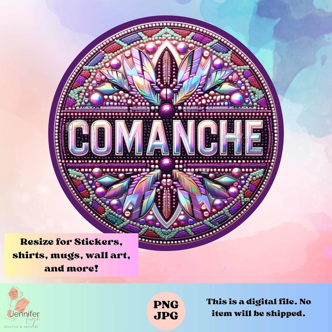 Indigenous Comanche JPG PNG Native Digital Download for Wall Art ...