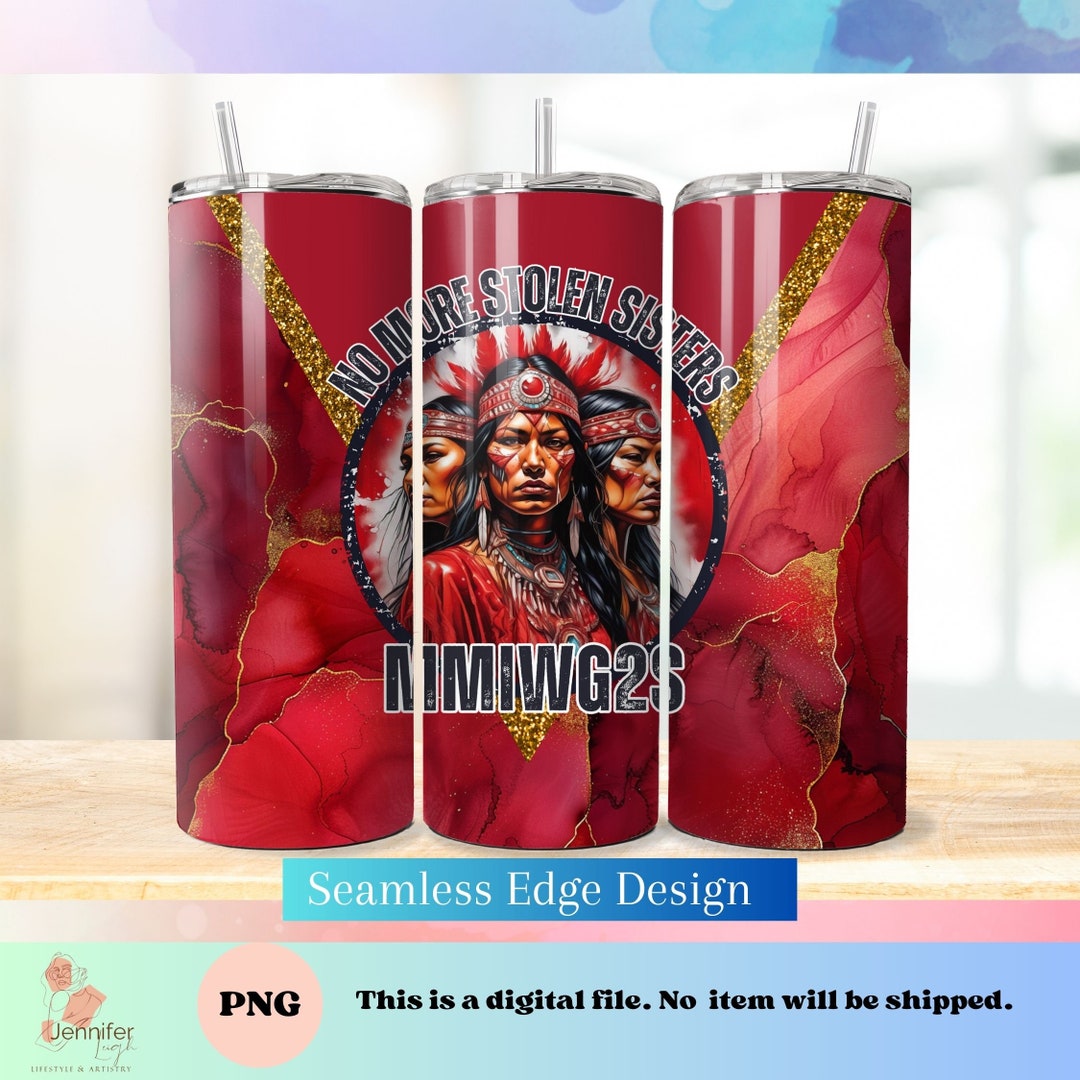 MMIWG2S Red Seamless Indigenous Png Native Digital Download for 20 Oz 9 ...