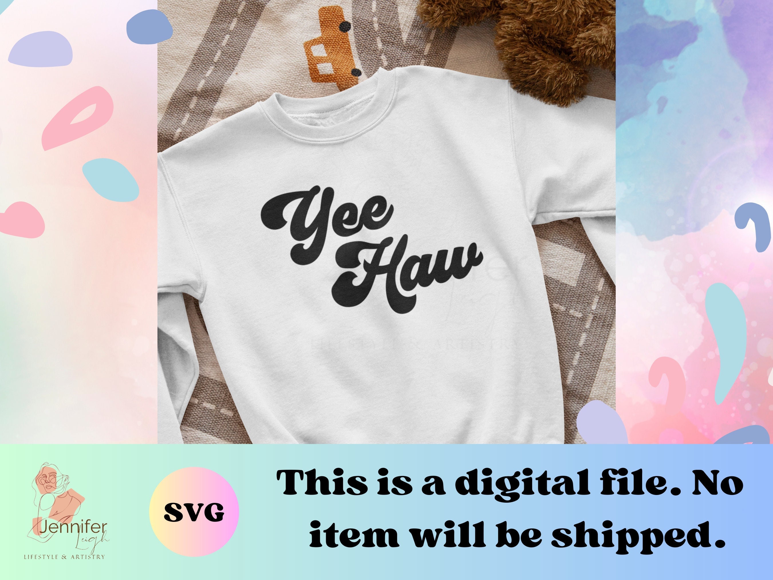 Yee Haw Childrens Svg Png Digital Download for Cricut Vinyl - Etsy