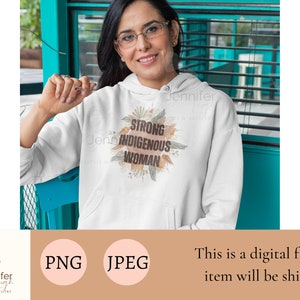 Strong Indigenous Woman Png Jpeg Svg Digital Download - Etsy
