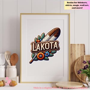 Lakota Indigenous PNG Native Instant Download for Wall Art, Printable ...