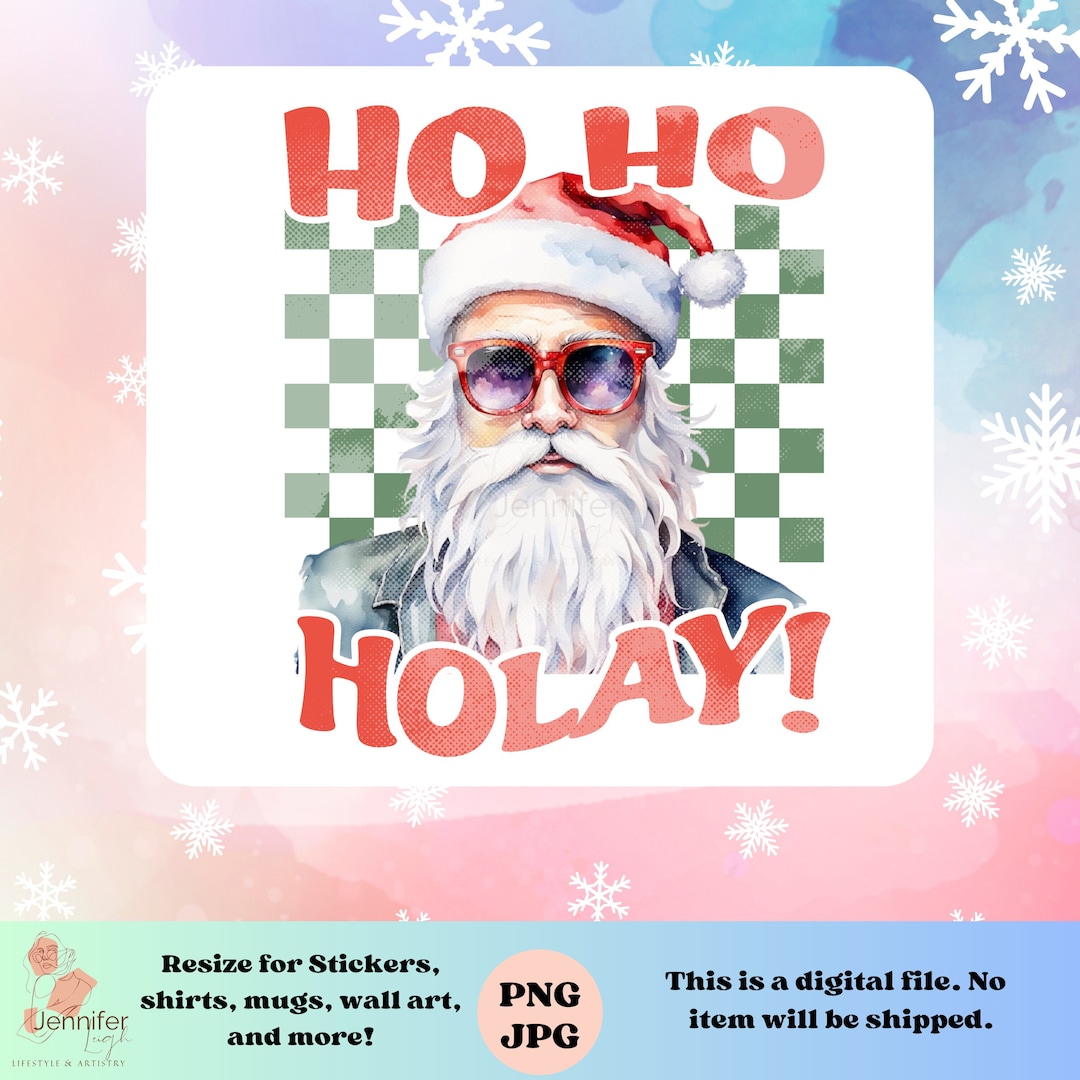 Christmas Holay Santa Indigenous PNG JPG Native American Designs for ...