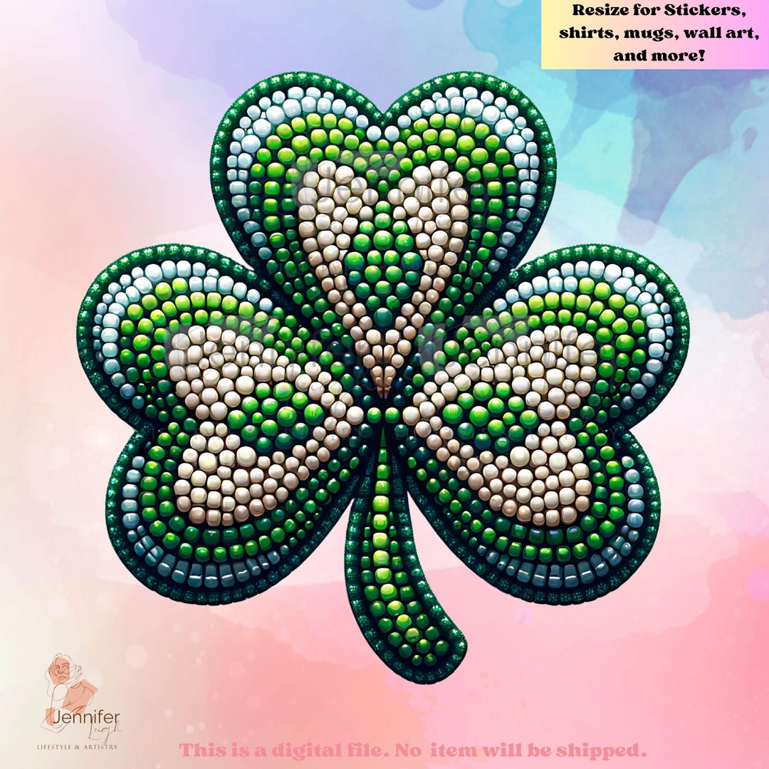 Indigenous Shamrock Jpg Png Native Digital Download Sublimation Design ...