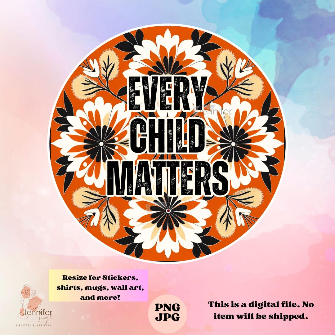 Every Child Matters Indigenous Design. Instant Native Digital Download ...