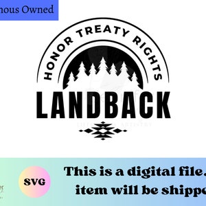 Indigenous Landback SVG PNG Native Digital Download - Etsy