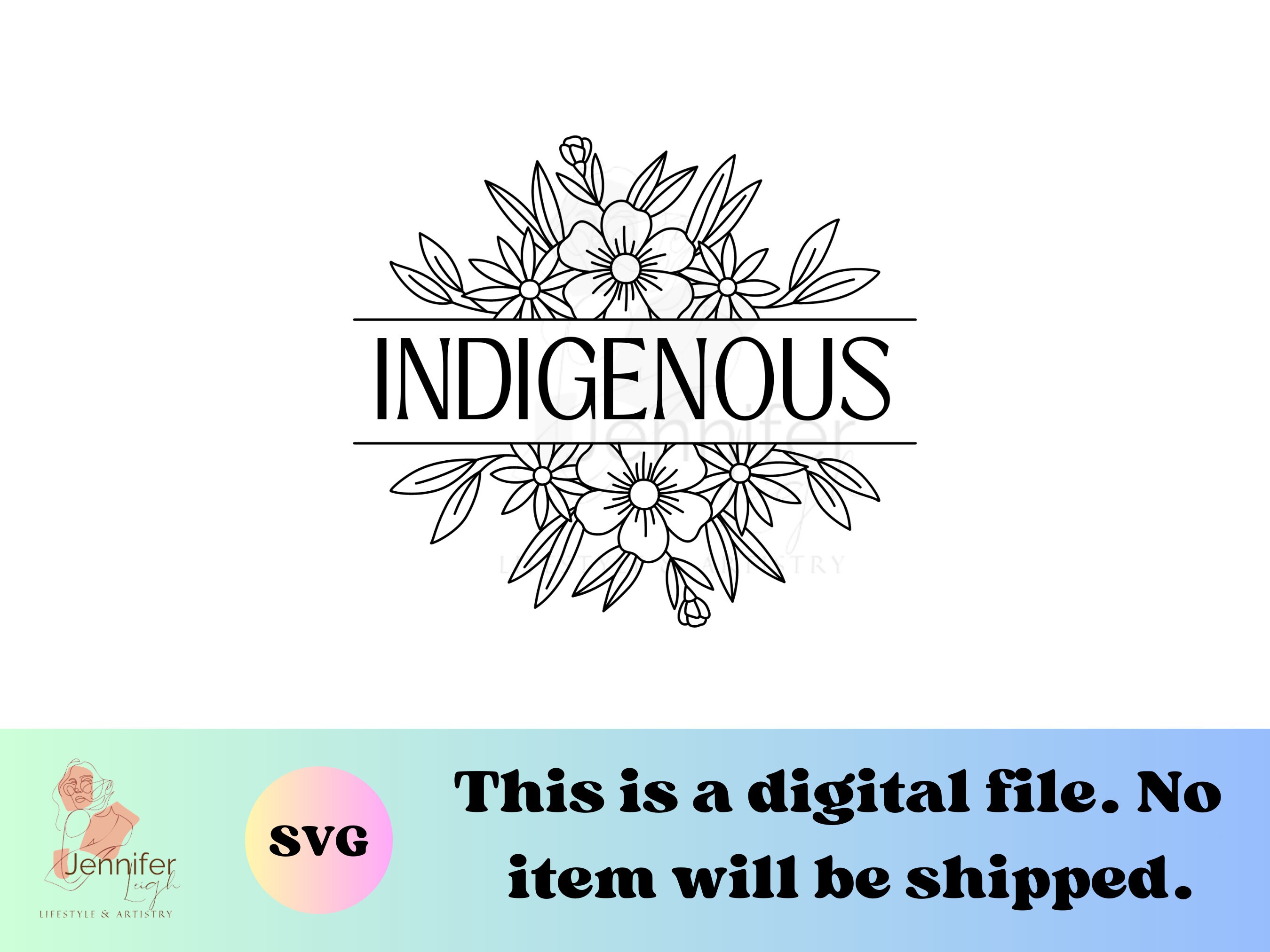 Indigenous Floral SVG PNG Native Digital Download - Etsy Canada