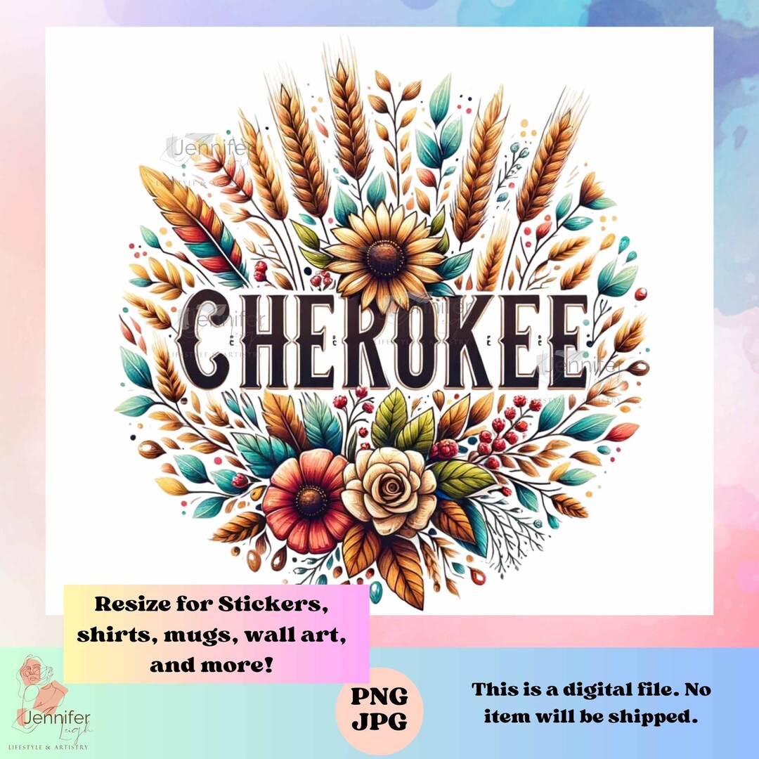 Indigenous Cherokee JPEG PNG Native Digital Download for Wall Art ...