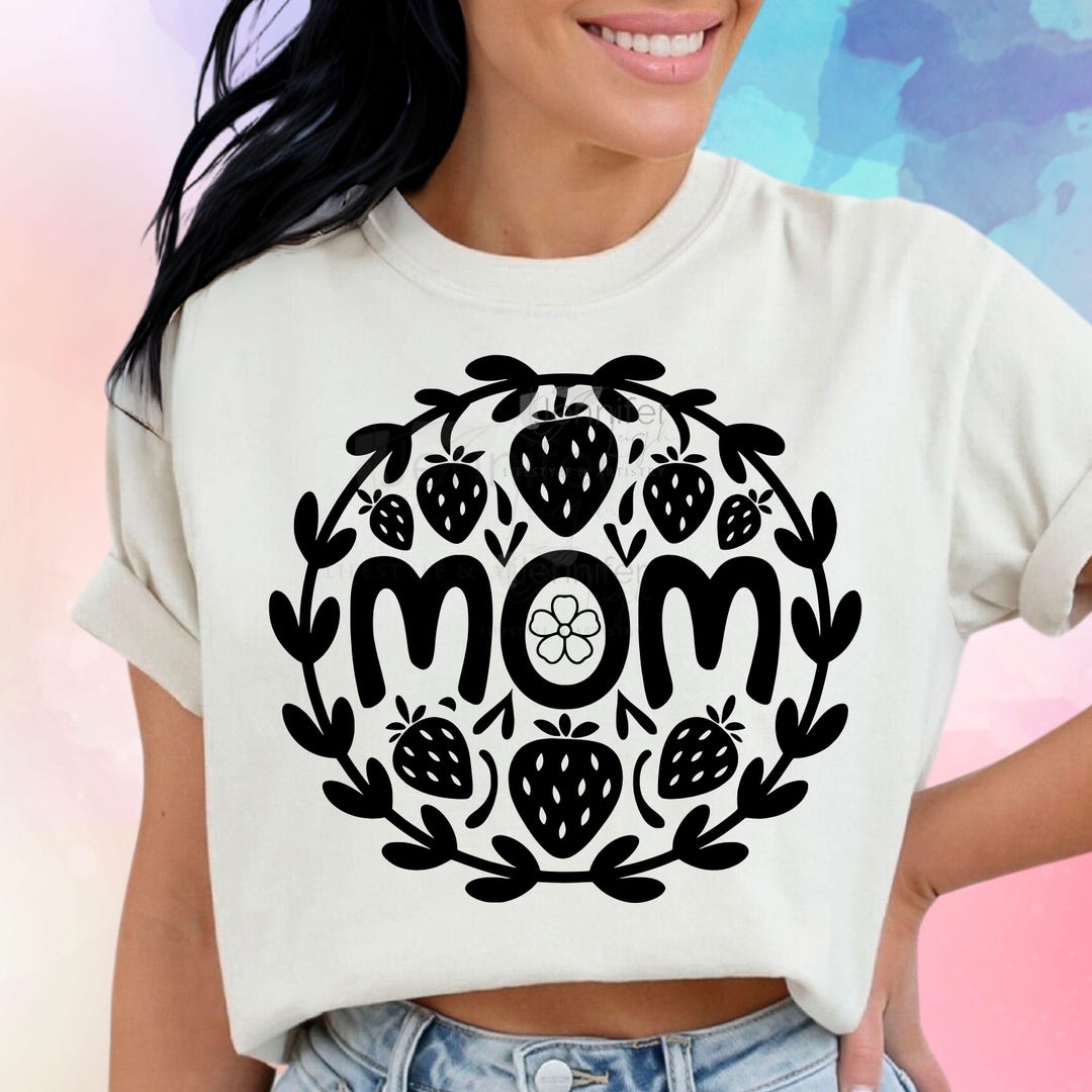 Indigenous MOM Strawberry Round Design Svg Png Native Digital Download ...