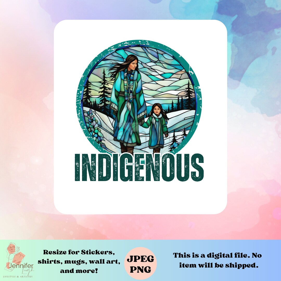 Indigenous Mother Design Jpeg Png Native American Digital Download for ...