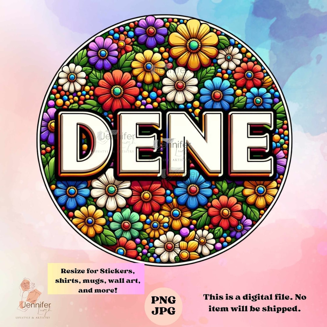 Indigenous Dene Floral Round Art JPEG PNG Native Instant Download for ...