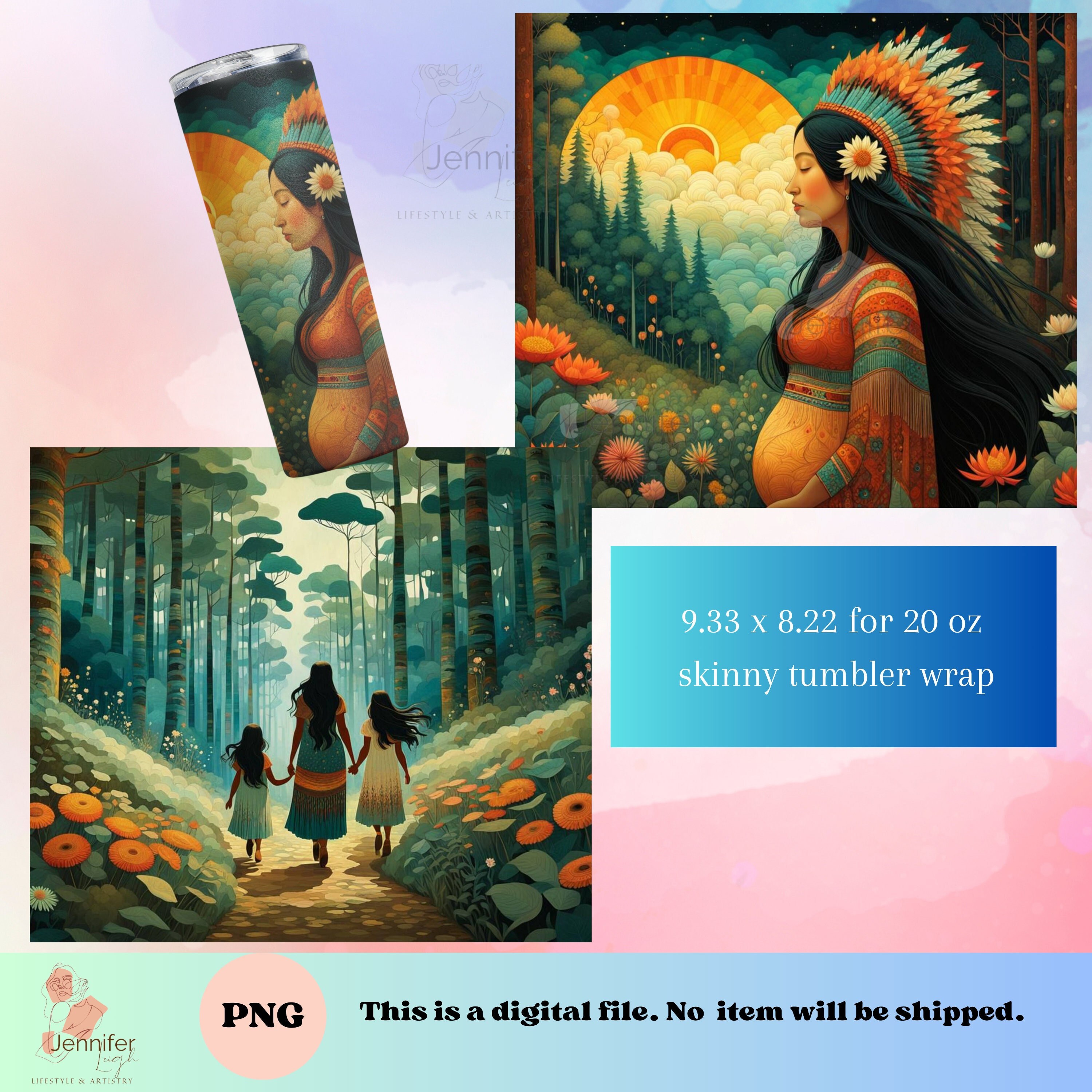Indigenous Tumbler Wrap Bundle Png Native Digital Download for 20 Oz 9. ...