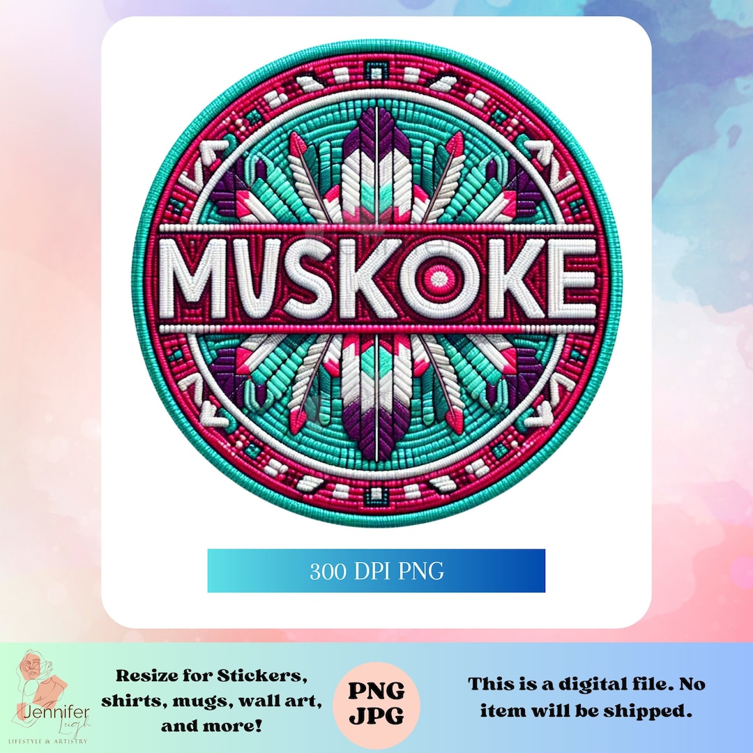 Indigenous Mvskoke PNG JPG Native Digital Download for Sublimation ...