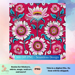 Indigenous Pink 4 Seamless Digital Paper Design Bundle JPG Native ...