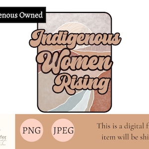 Indigenous Women Rising PNG JPEG Native Digital Download for Wall Art ...