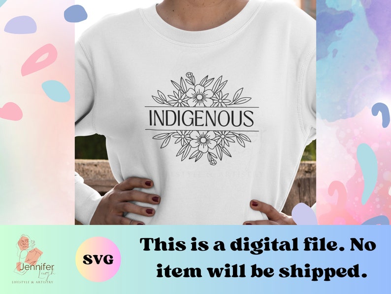 Indigenous Floral SVG PNG Native Digital Download - Etsy