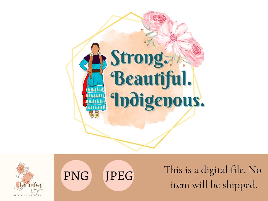 Strong Indigenous Woman Png Jpeg Svg Digital Download - Etsy