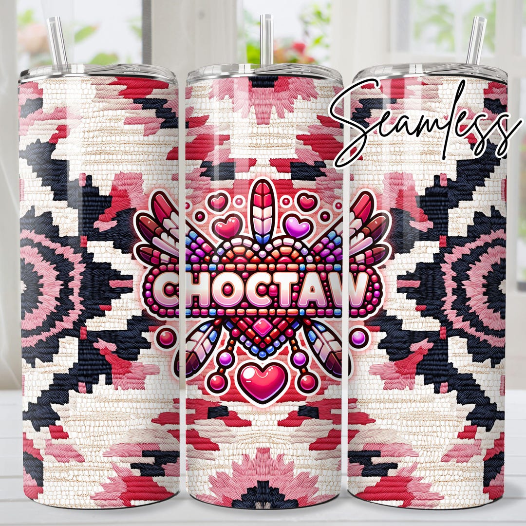 Seamless Choctaw Indigenous Png Native Tumbler Wrap Instant Download ...