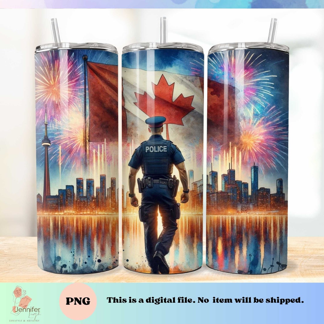 Canadian Police Png Police Officer Tumbler Wrap Digital Download for 20 ...
