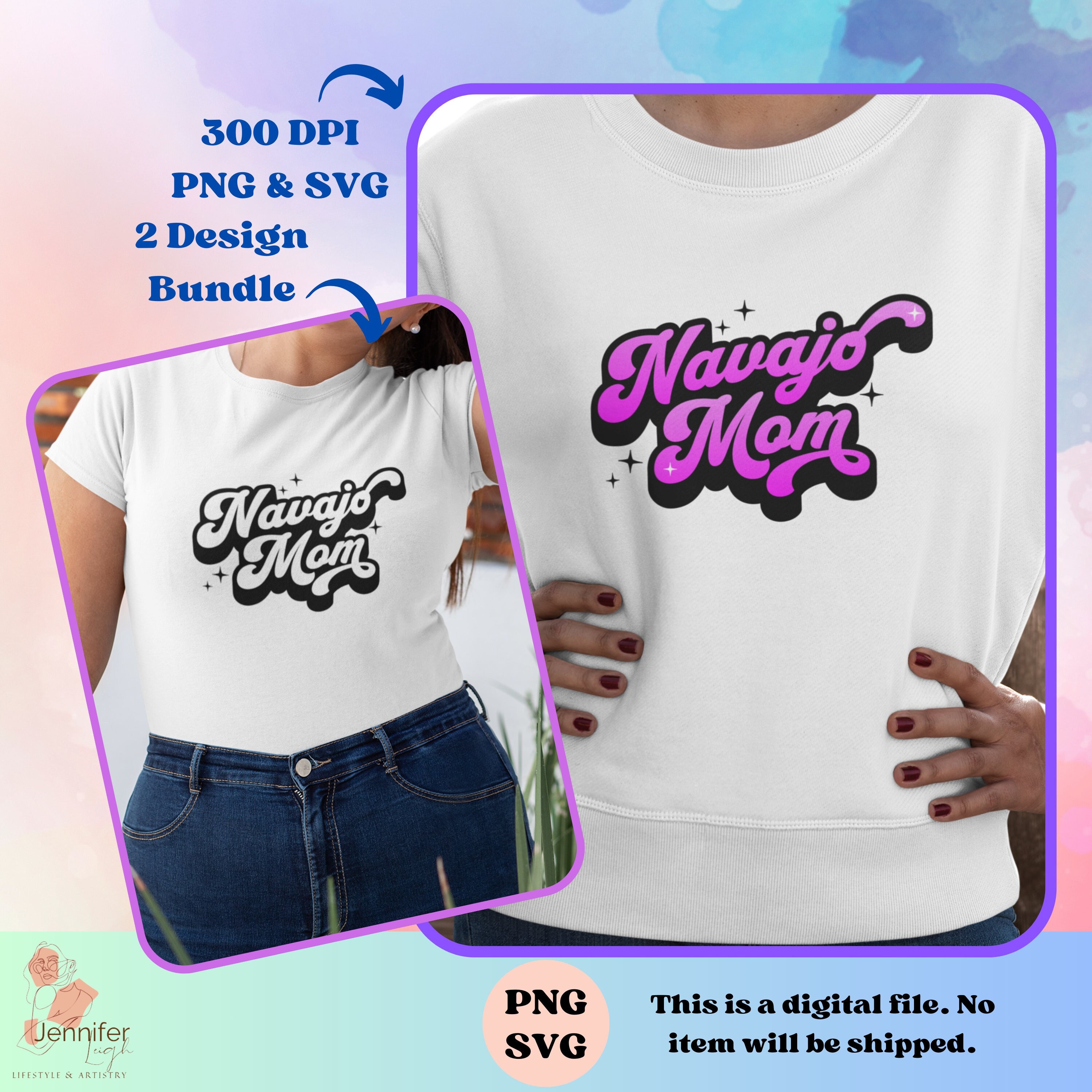 Indigenous Navajo Mom SVG PNG Native Digital Download for Wall Art ...