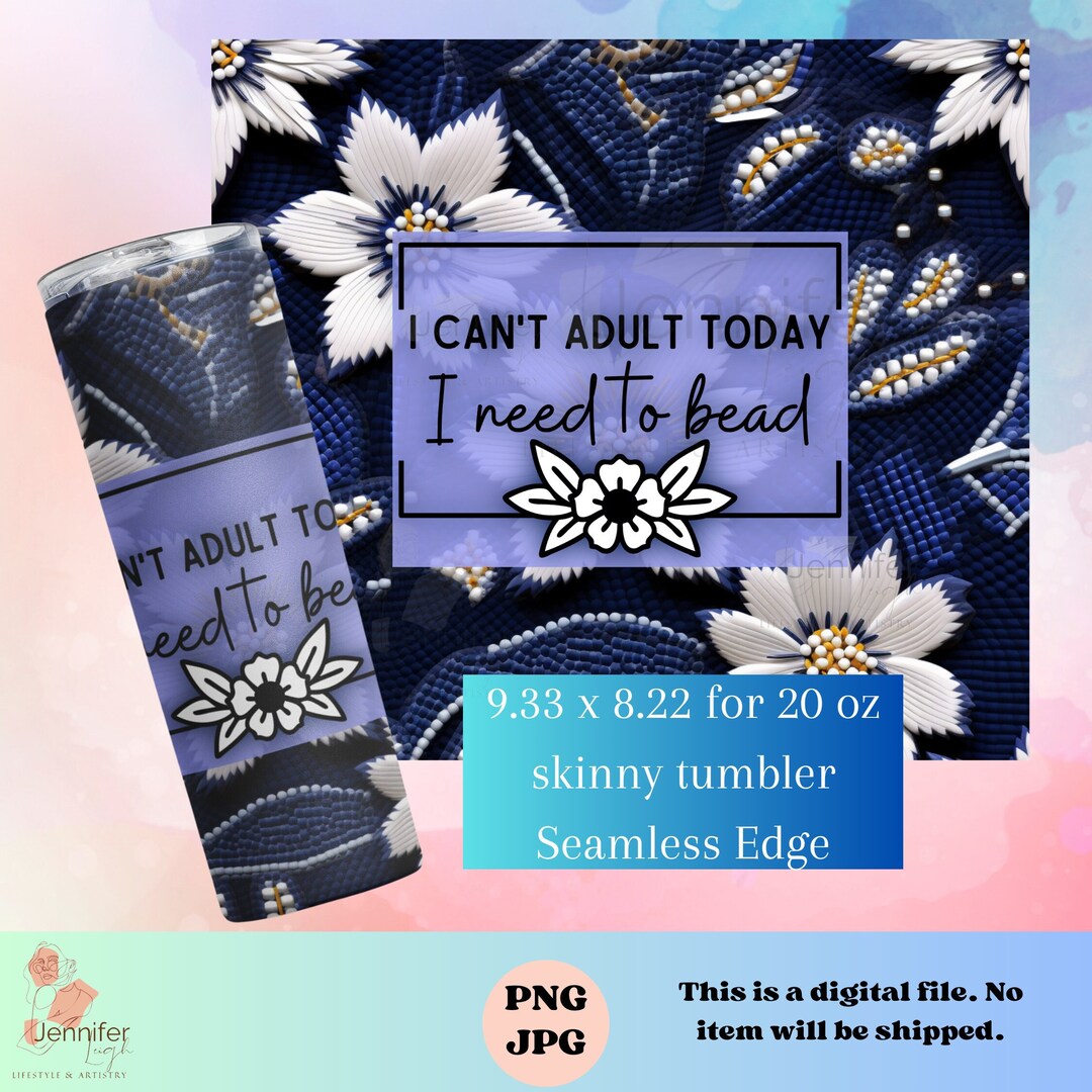 Indigenous Bead JPG PNG Native Seamless Edge Digital Download for 20 Oz ...