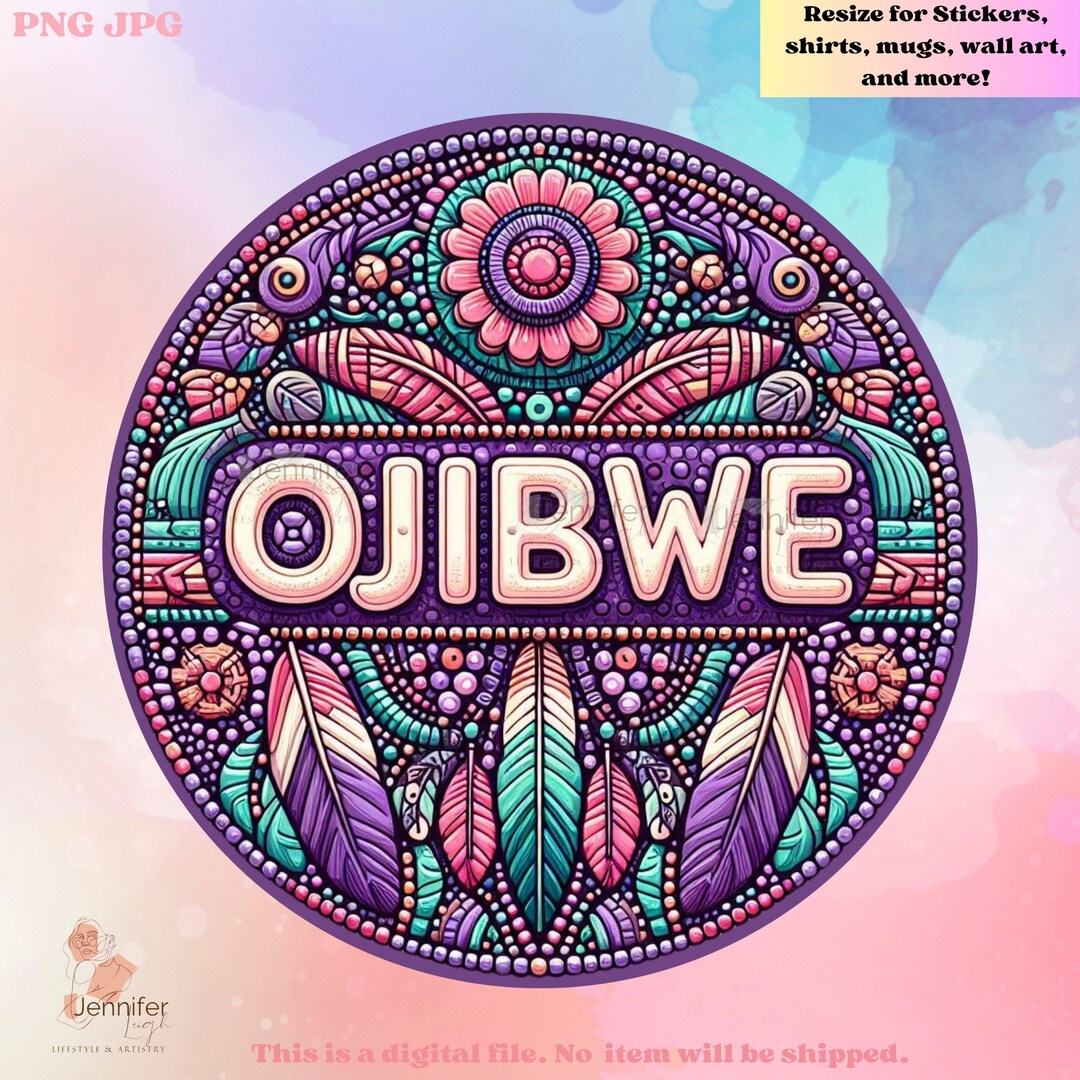 Indigenous Ojibwe PNG Native Digital Download for Sublimation ...