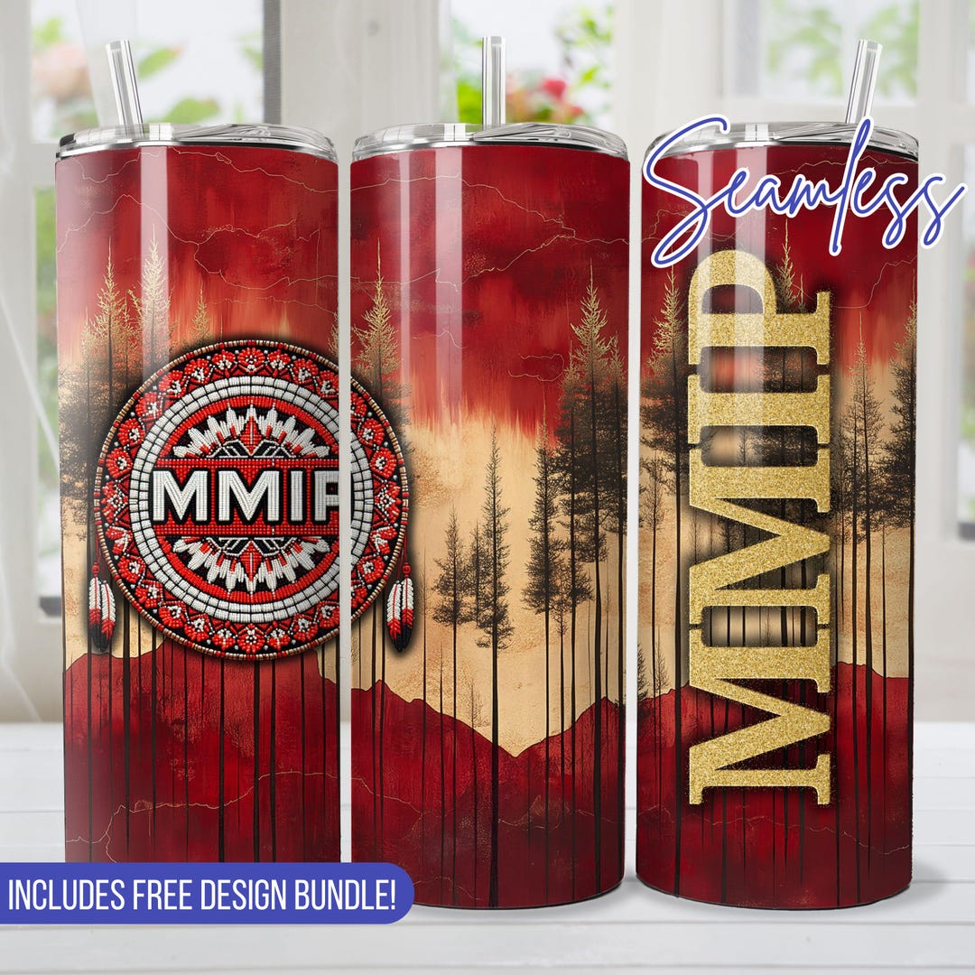 MMIP Indigenous Seamless Edge PNG Native Digital Download for 20 Oz 9.2 ...