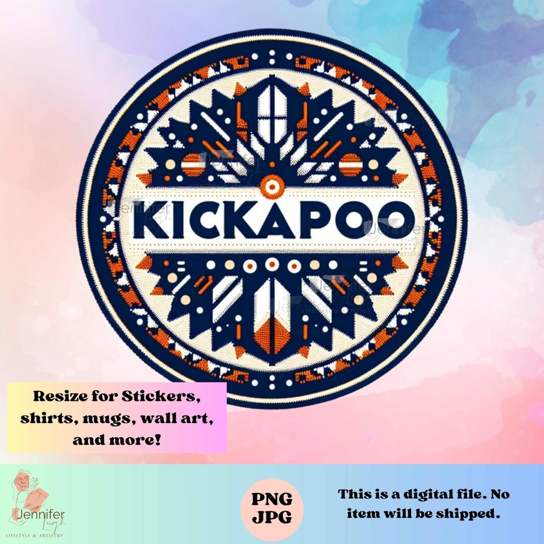 Indigenous Kickapoo JPG PNG Native Digital Download for Wall Art ...