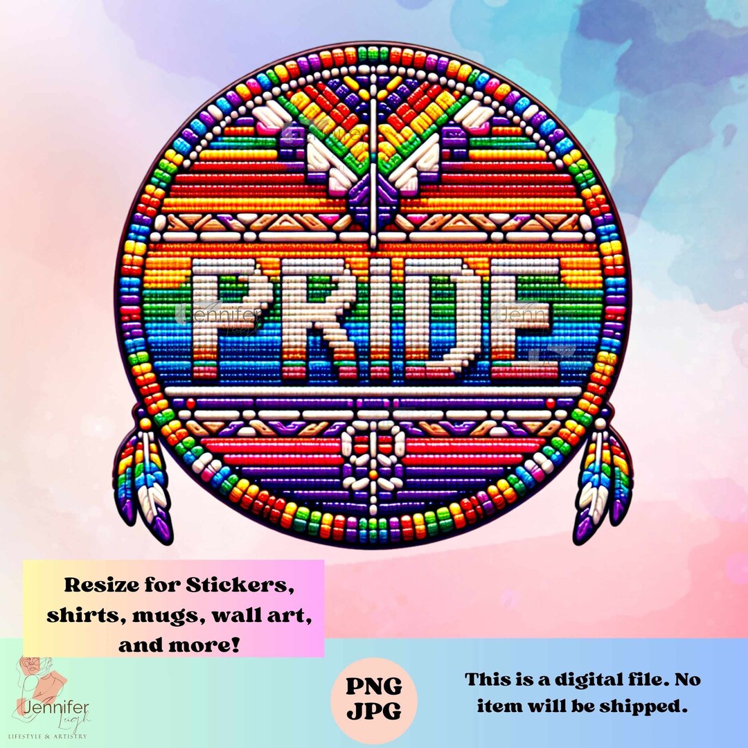 Indigenous LGBTQ+ Pride JPEG PNG Native Digital Download for Wall Art ...