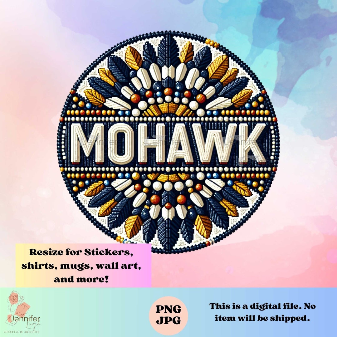 Mohawk Indigenous PNG Native Digital Download for Wall Art, Printable ...
