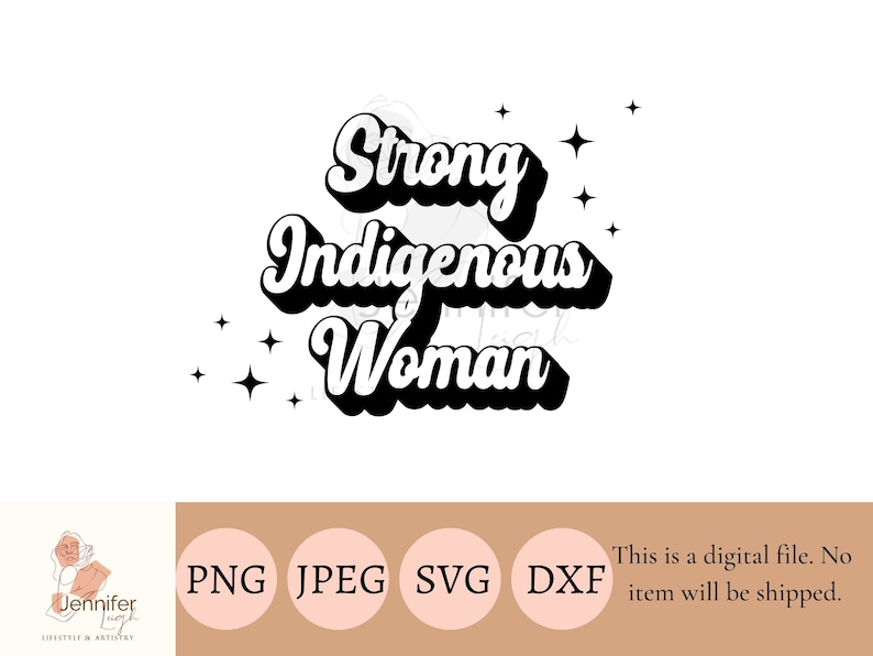 Strong Indigenous Woman Instant Download Jpeg SVG PNG DXF File for ...