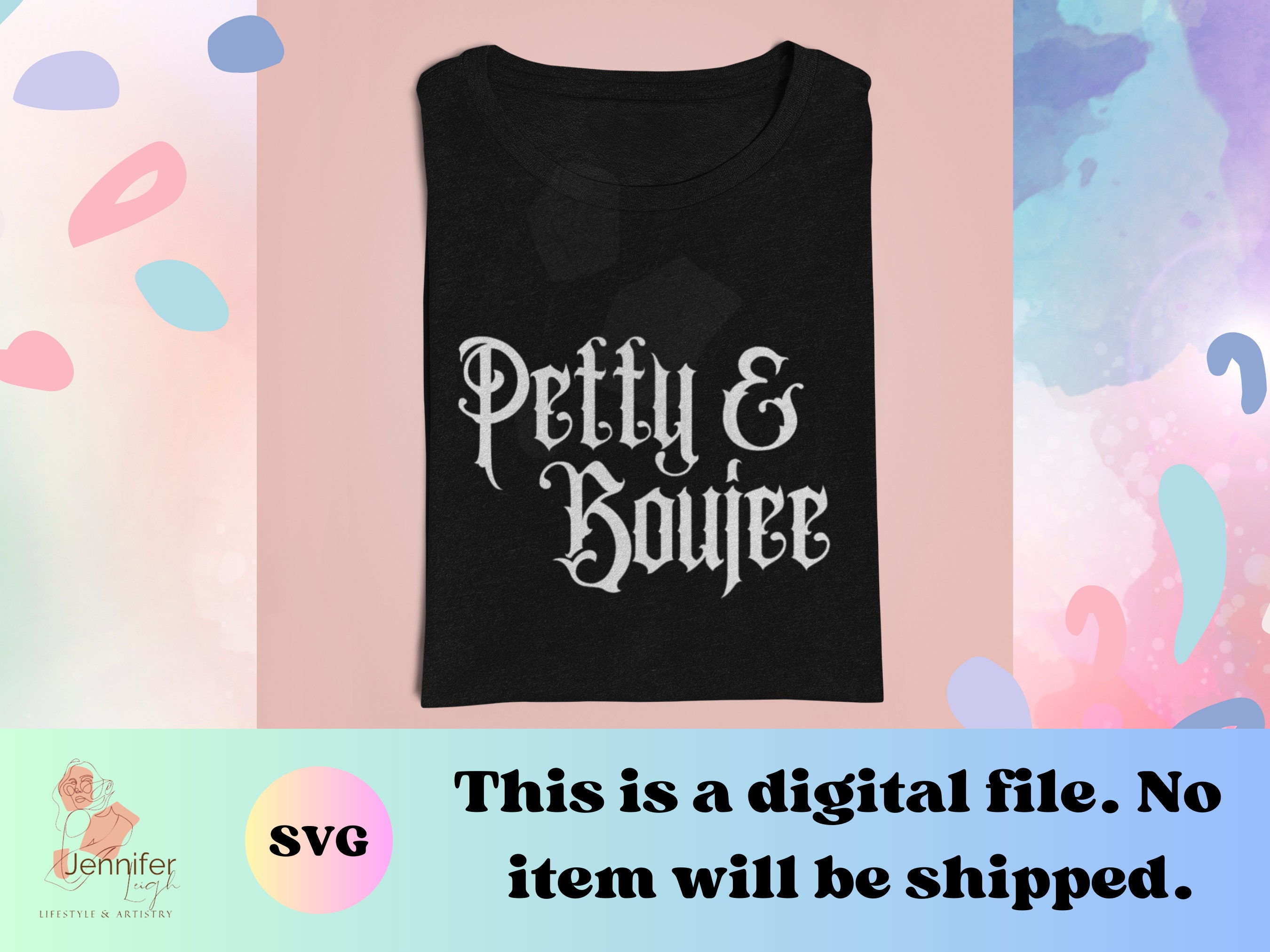 Petty Boujee SVG PNG Design Digital Download for Cricut, Vinyl, Shirts ...