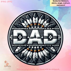 Dad Indigenous PNG JPG Instant Downloads for Sublimation, Stickers ...