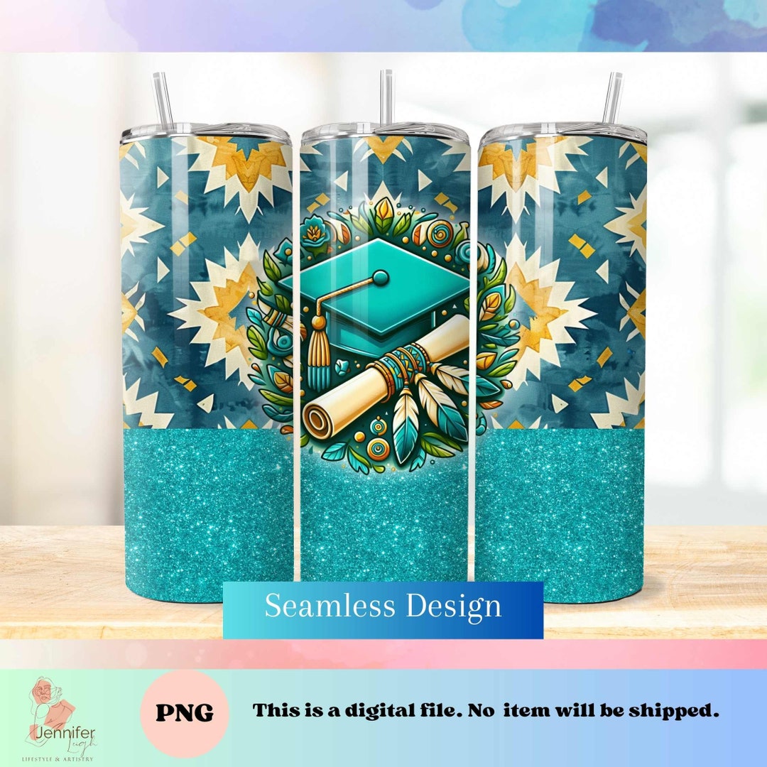 Indigenous Grad Tumbler Wrap PNG Native Seamless Edge Instant Download ...
