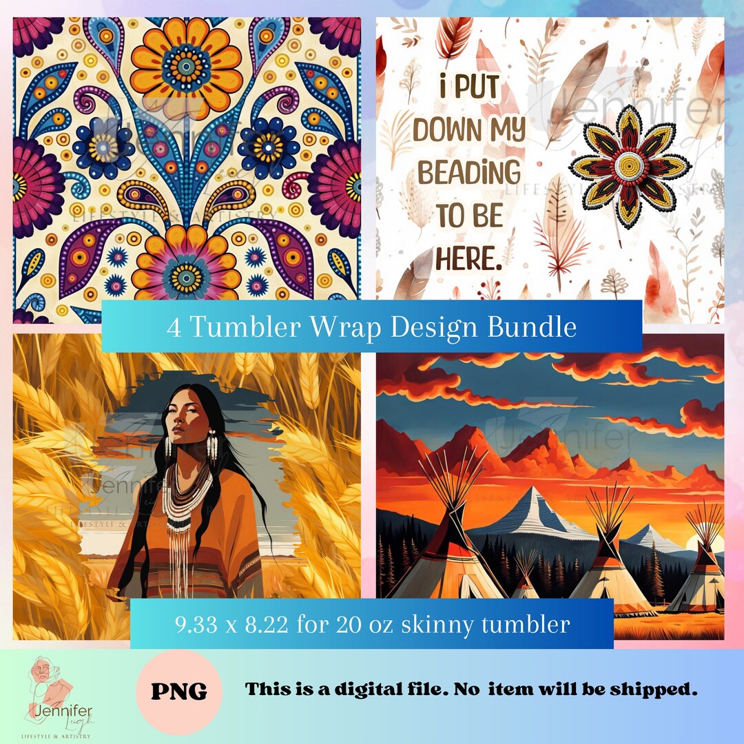 Indigenous Tumbler Wrap Bundle Png Native Tumbler Wrap Digital Download ...