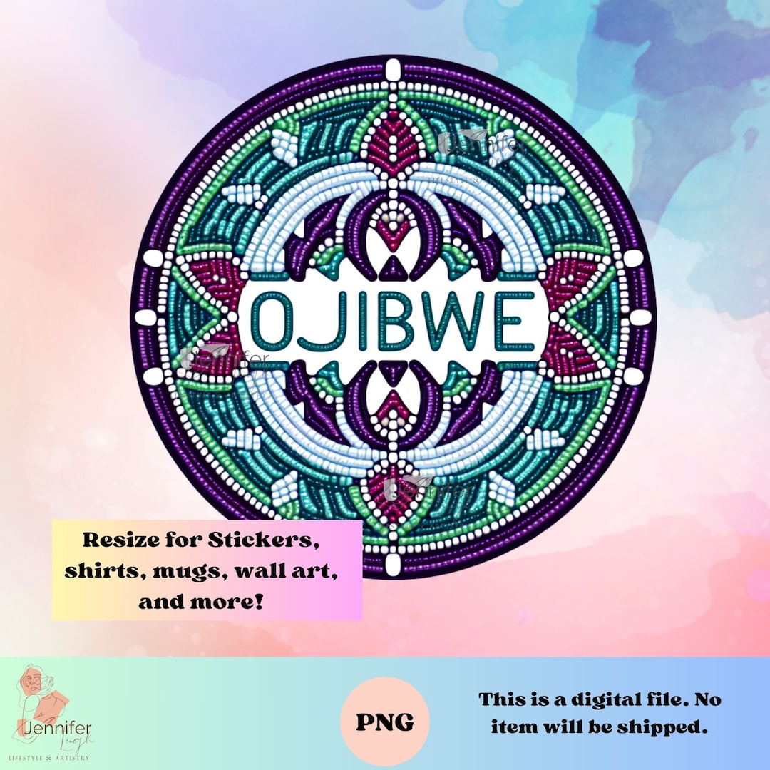 Indigenous Ojibwe PNG Native Digital Download for Cricut Vinyl, Shirts ...