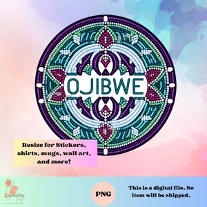 Indigenous Ojibwe PNG Native Digital Download for Cricut Vinyl, Shirts ...
