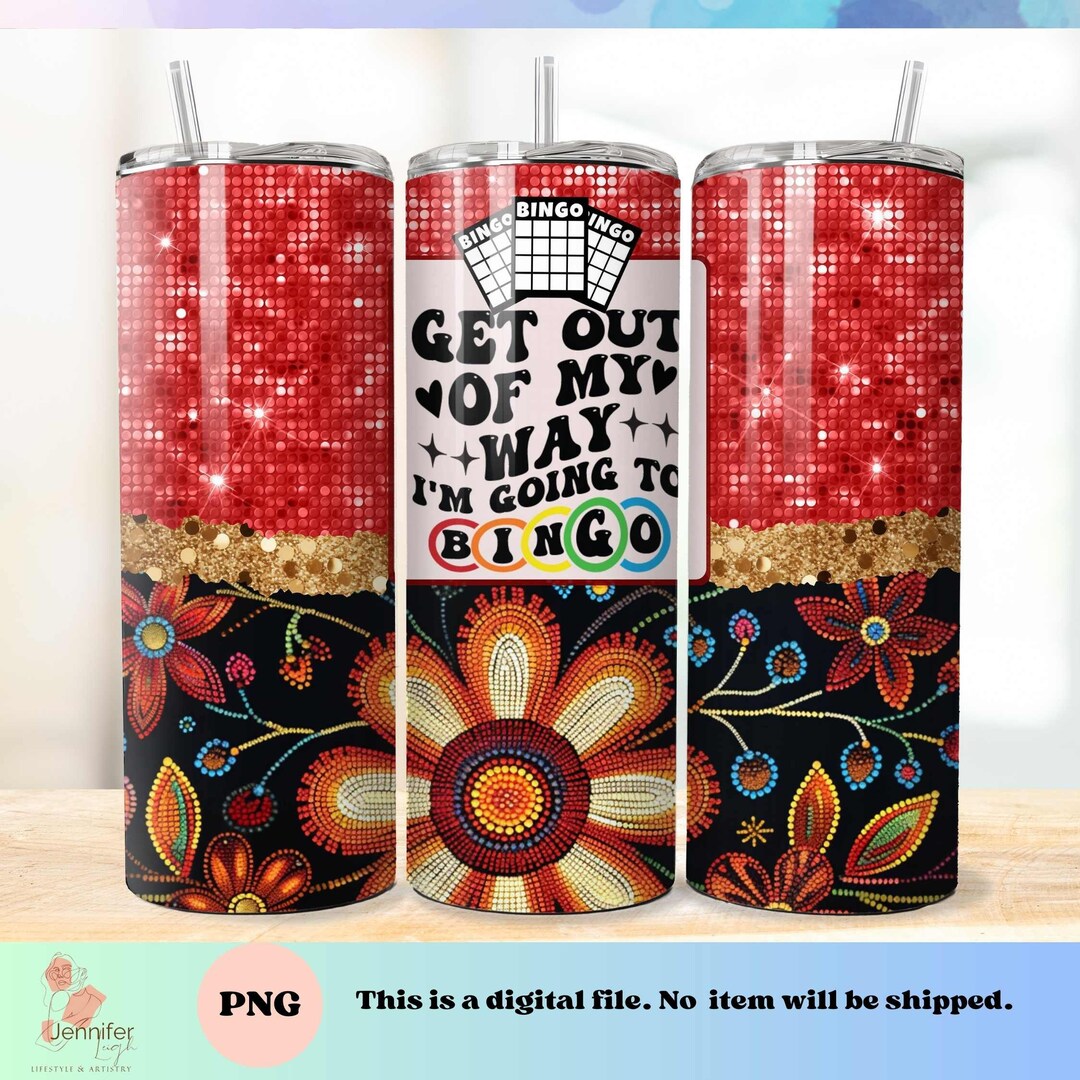 Indigenous Bingo Tumbler Wrap JPG PNG Native Instant Download for 20 Oz ...