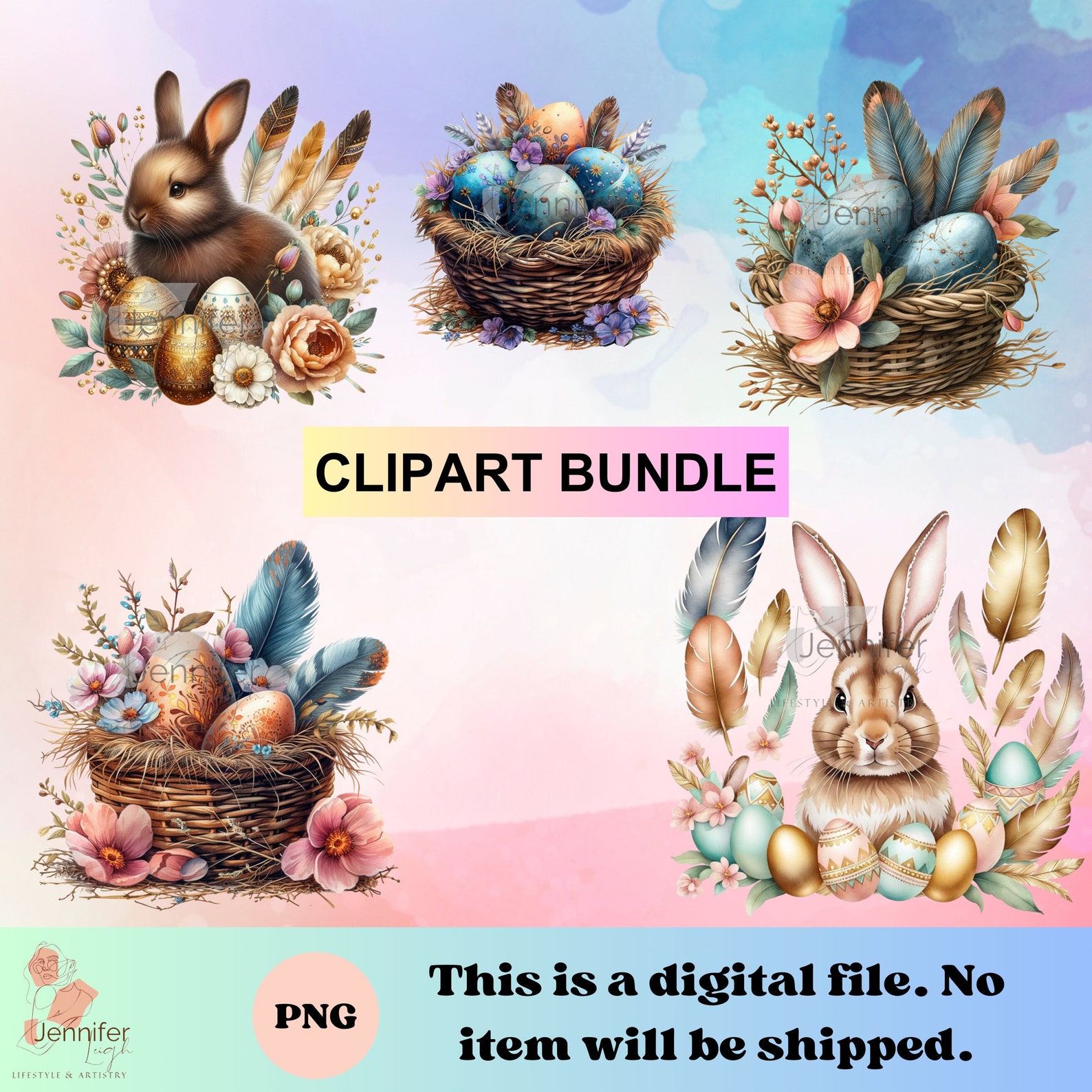 Indigenous Easter Clipart Design Bundle Png Native Digital Download for ...