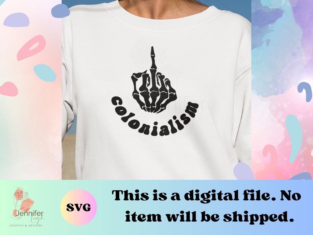 Indigenous Middle Finger Colonialism SVG PNG Native Design Digital ...